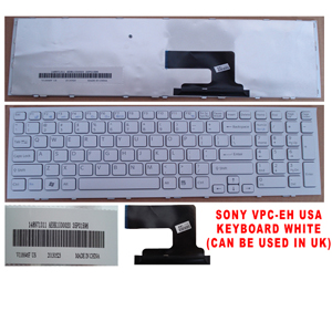 SONY LAPTOP KEYBOARD VPC-EH UK WHITE